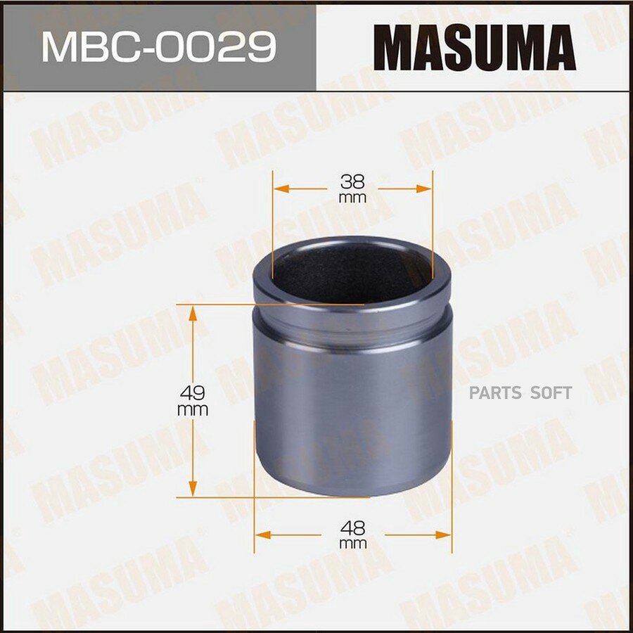 Поршень тормозного суппорта d-48 , P484804 front Masuma MASUMA MBC0029 | цена за 1 шт
