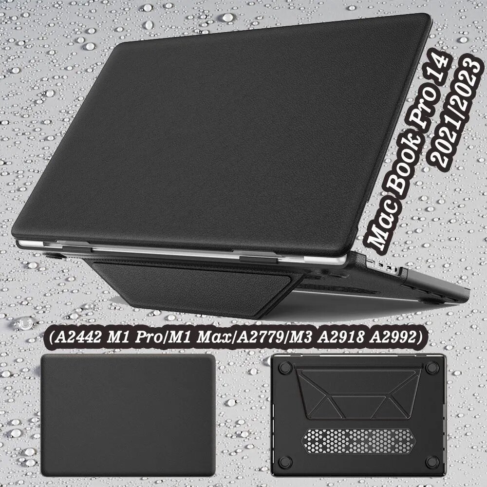 Защитный чехол от падений и ударов для Mac Book Pro 14 2021/2023(A2442 M1 Pro/M1 Max/A2779/M3 A2918 A2992) Искусственная кожа