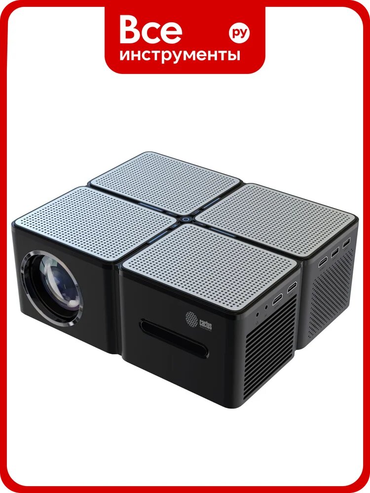 Проектор CACTUS CS-PRO.03B. Full HD-A LCD 7200Lm LS 720Lm ANSI 2300:1 (30000час) 2xUSB typeA 3xHDMI 1 1992686