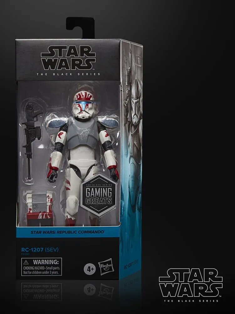 Фигурка Hasbro Star Wars Toys Black series GameStop выпустила эксклюзивную версию игры: Republic Commando RC-1207 (SEV) Sniper.