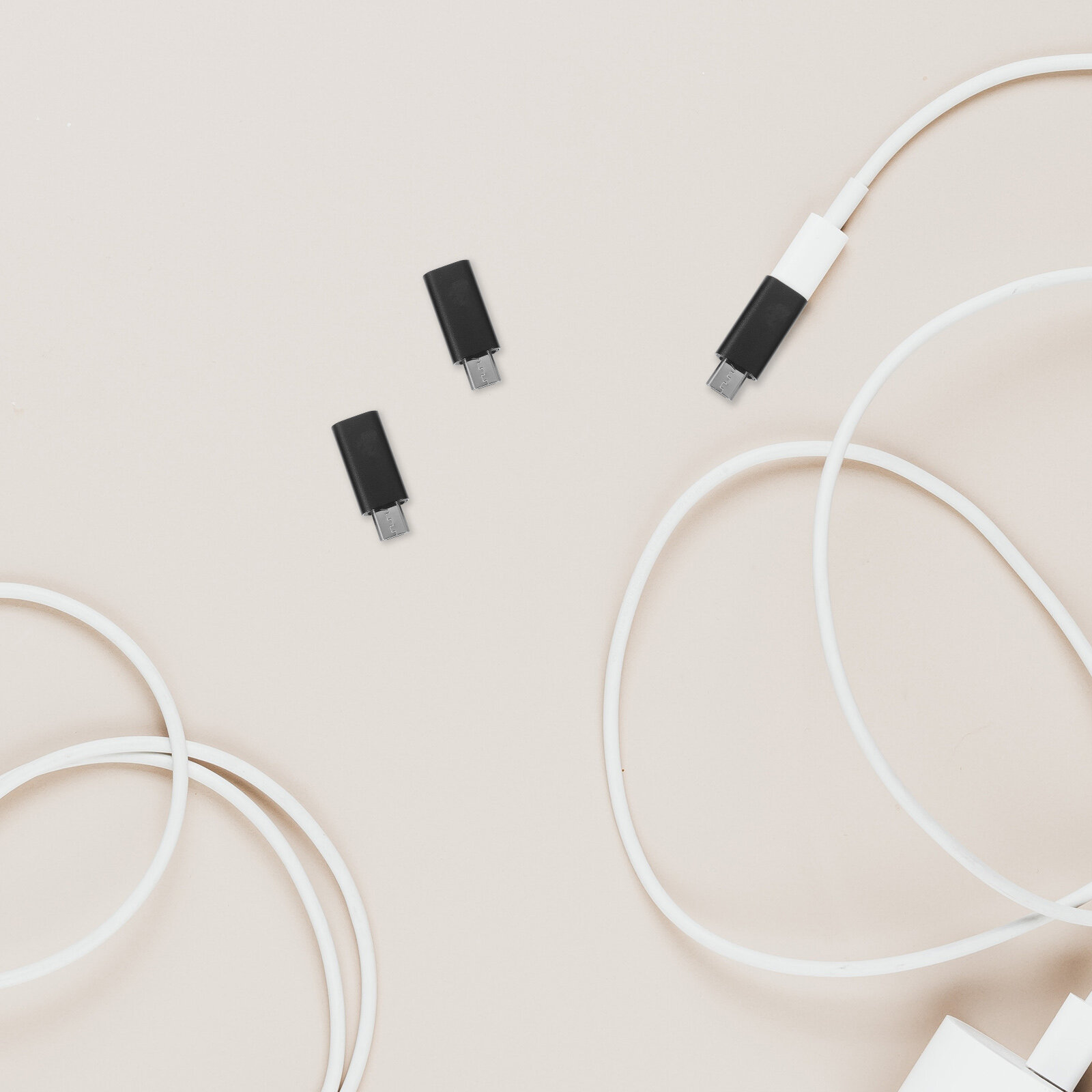 Адаптер USB-C Мужской Micro USB В Женский Type-C 4 Шт Для Зарядки Ноутбука 2.8X1.1X0.6Cm