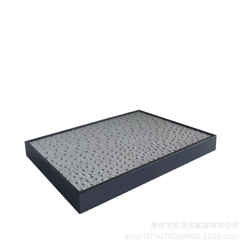 Сине-серая подставка с орлиным узором из кожи для магазина, 35x25x3.5см