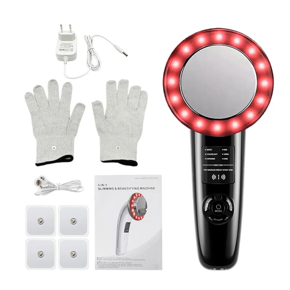 Ультразвуковая кавитационная машина LGFU 6 в 1 EU PLUG, Black NO Box