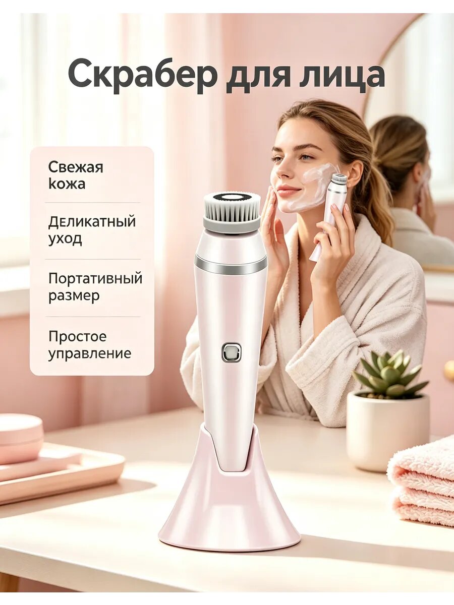 Скрабер для лица, лица, бережной очистки кожи лица