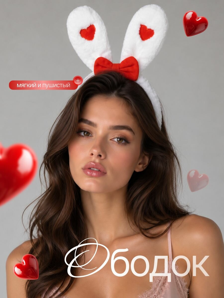 Ободок заяц с ушками aesthetics (эстетика) ободок для волос женский