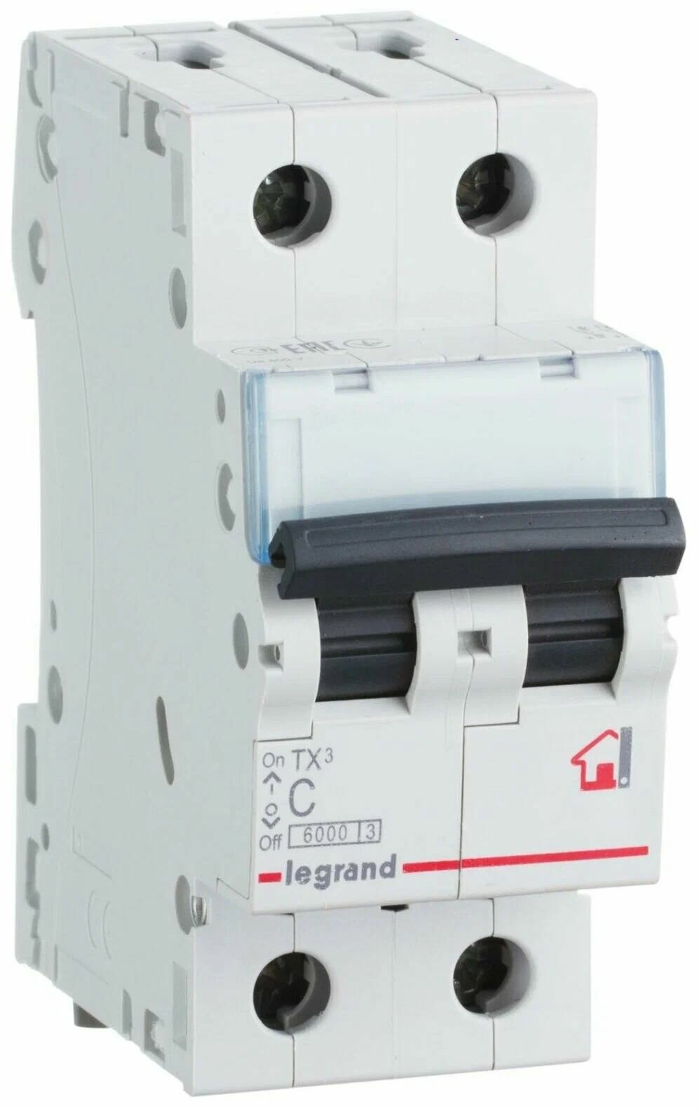 Автоматический выключатель Legrand 40А 2п 6кА С, TX3 404046