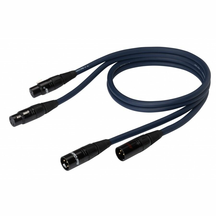 Кабель межблочный балансный Real Cable XLR 128, 1m