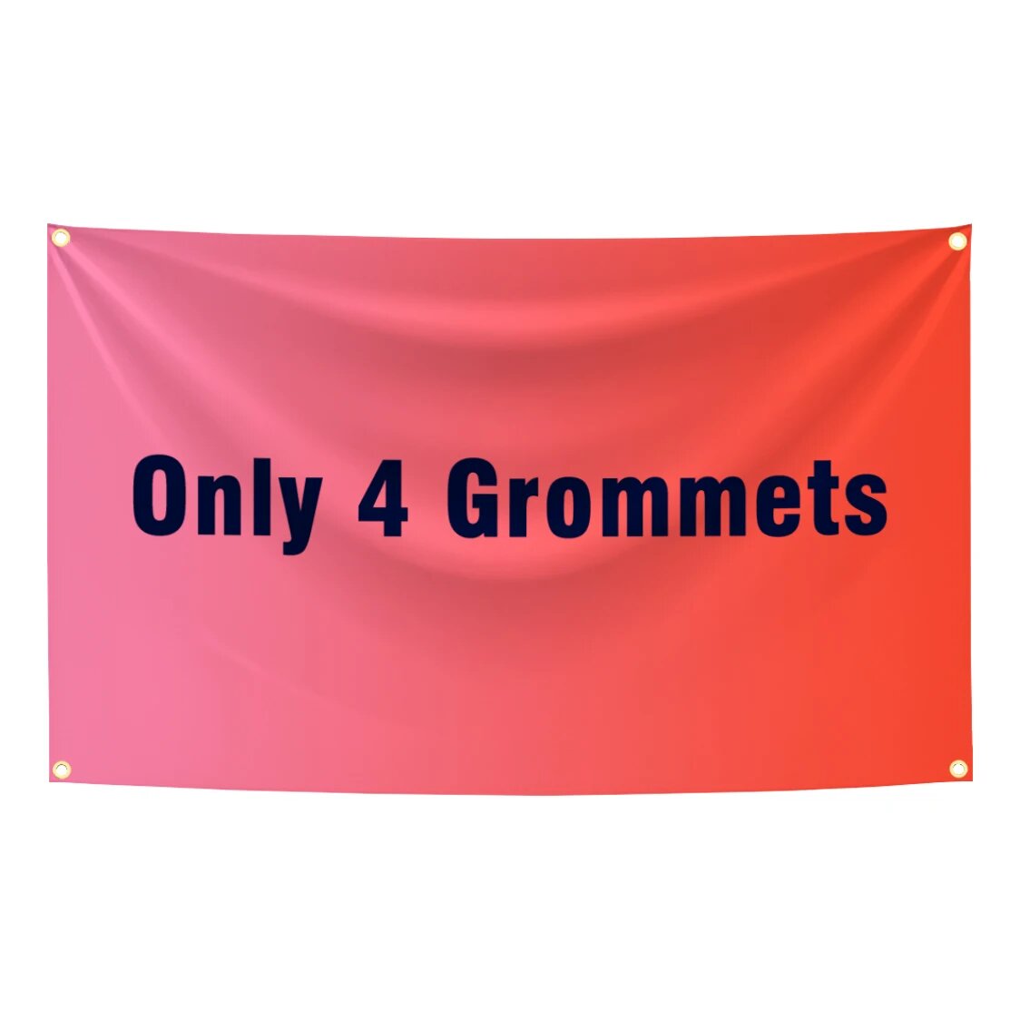 Индивидуальный флаг из полиэстера 90 x 150cm, Only 4 Grommets