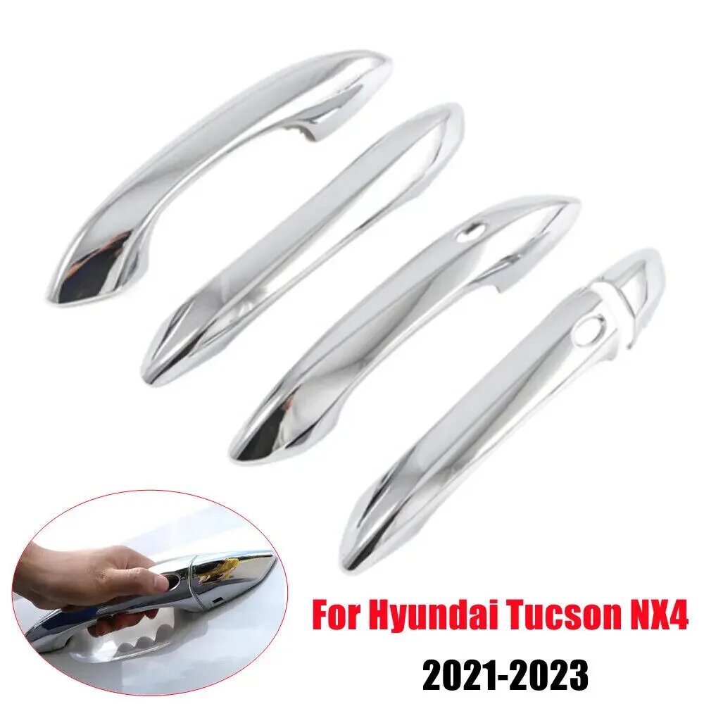 Хромированные ручки для Hyundai Tucson NX4 2021-2023