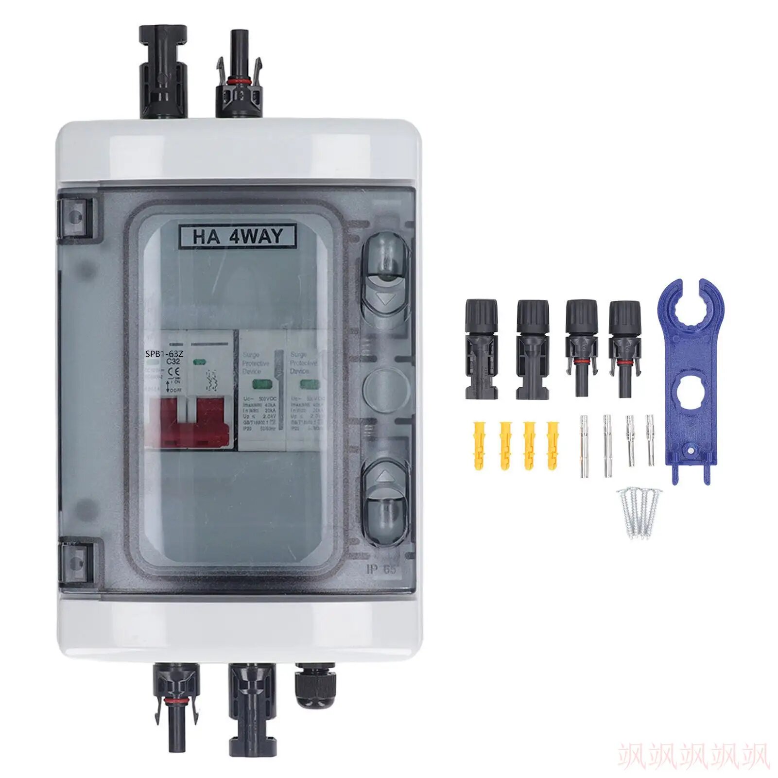 Комбайнер солнечный DC500V 32А IP65 с грозозащитой и автоматом