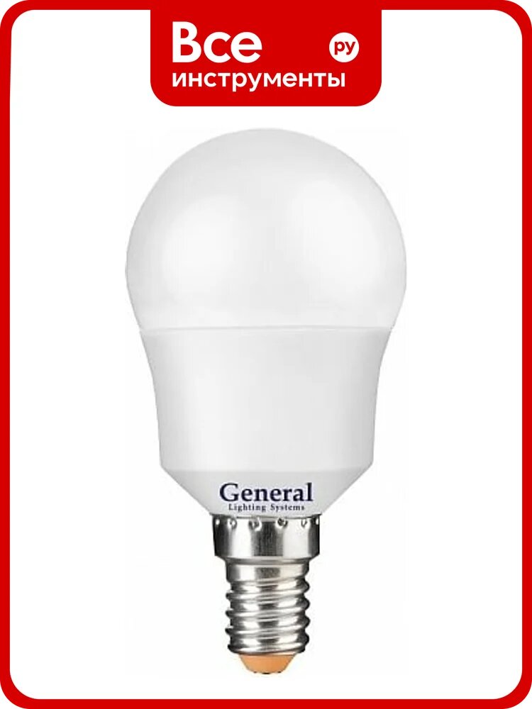 Светодиодная лампа General Lighting Systems GLDEN-G45F-B-8-230-E14-4000 660194