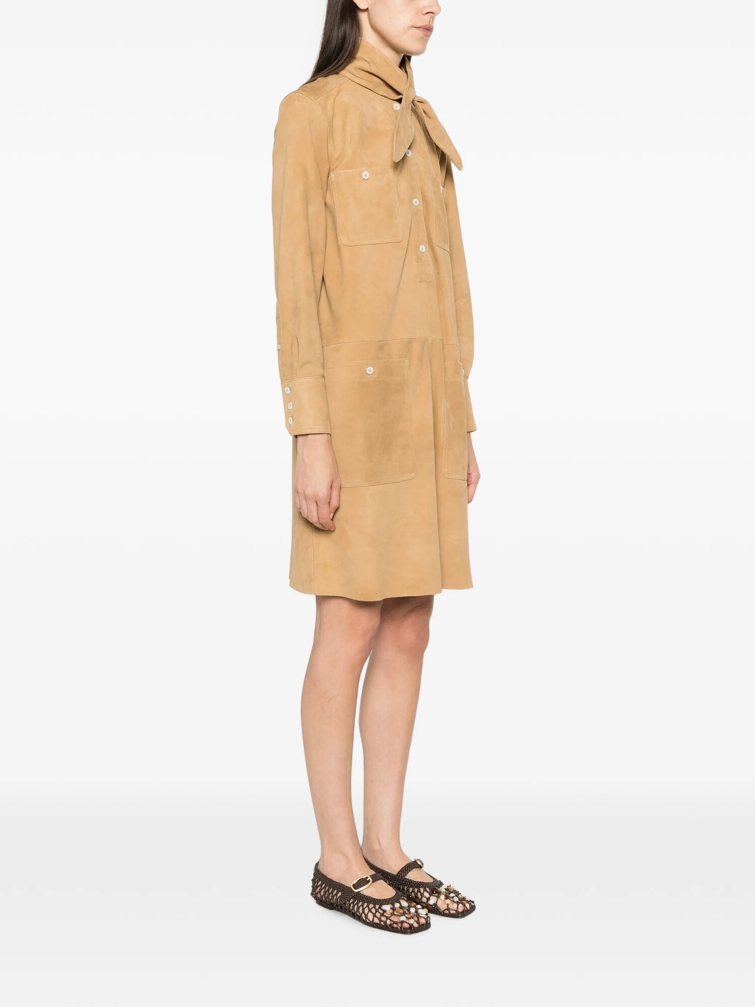Платье Polo Ralph Lauren Suede mini dress, размер 4 — фото 1
