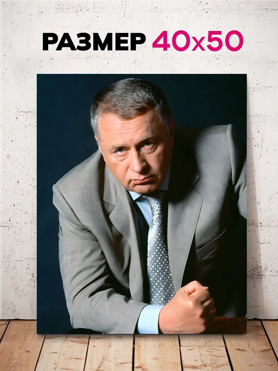 Картина на холсте для дома Владимир Жириновский 40х50 см
