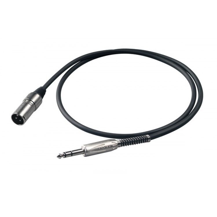 Proel BULK230LU5 Микрофонный кабель джек-XLR, 5м