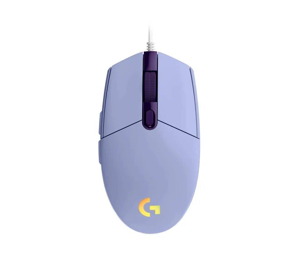 Logitech Игровая мышь проводная, сиреневый