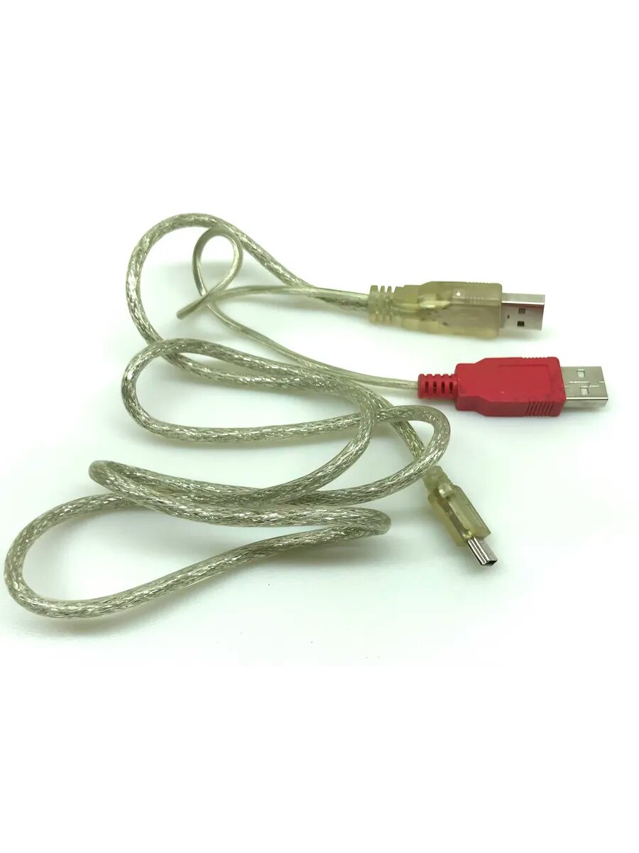Кабель USB A - USB A + mini B 0.8 метра