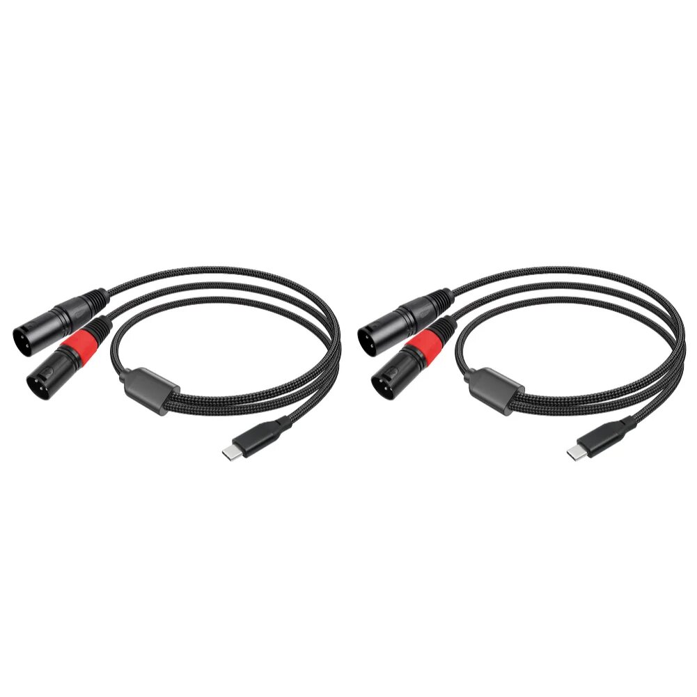 Аудиокабель USB C на Dual XLR с DAC 3M