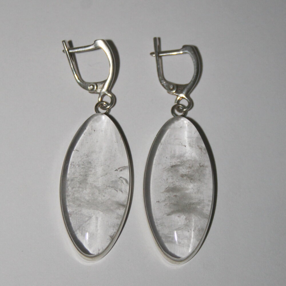 Серьги с подвесками True Stones, горный хрусталь