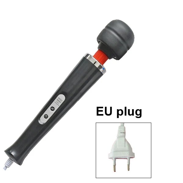 Массажер вибрационный, черный, EU plug