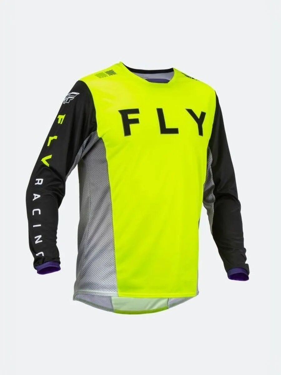 Джерси FLY RACING Kinetic Refresh Hi-Vis желтый/черный/серый M