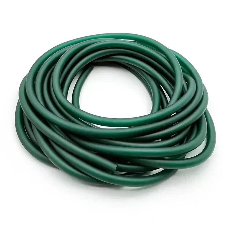 Латексная трубка 1.6-4 мм ID3xOD 8mm, Изумрудный, 1M