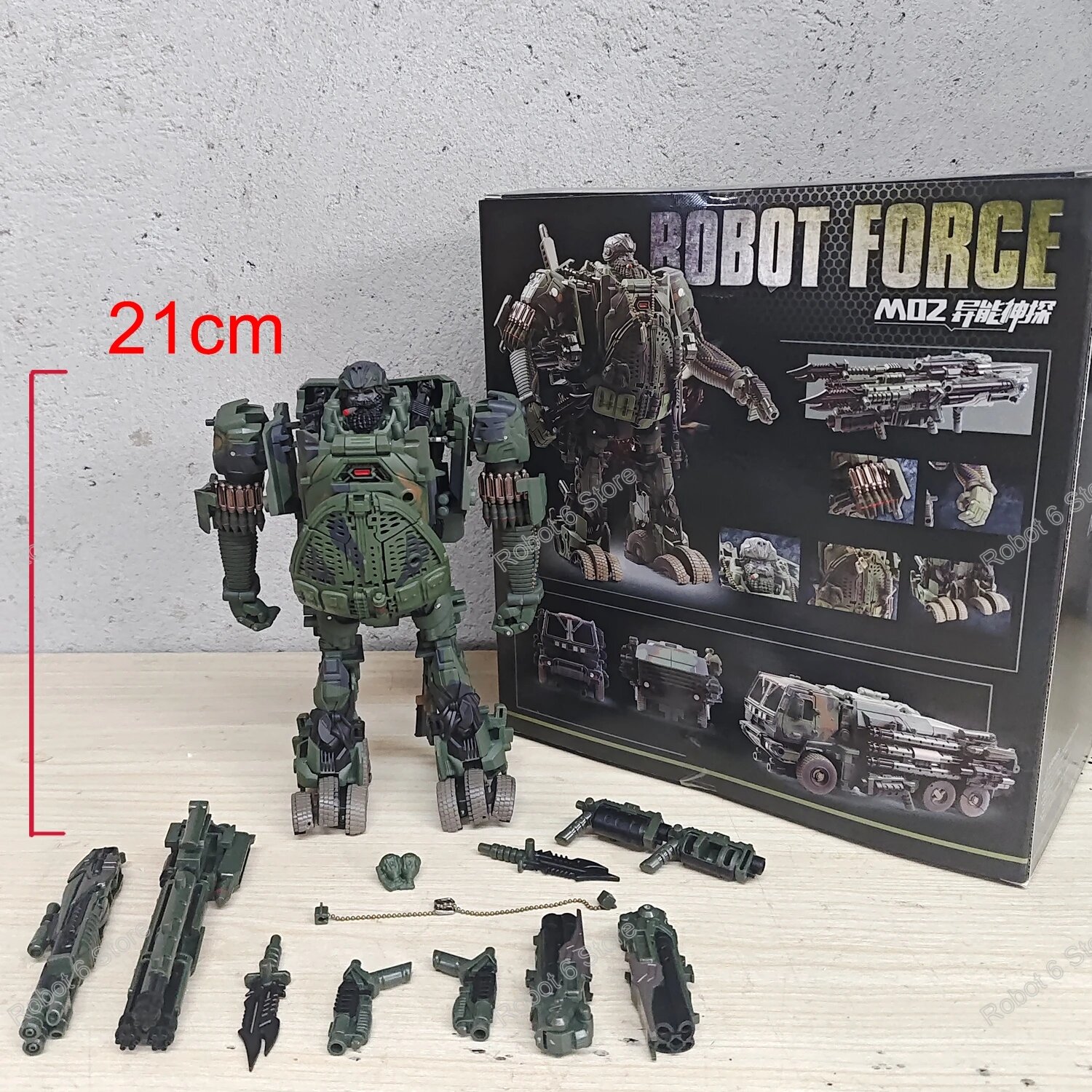 Фигурка-трансформер Robot Force M02, 21см, M02 With BOX