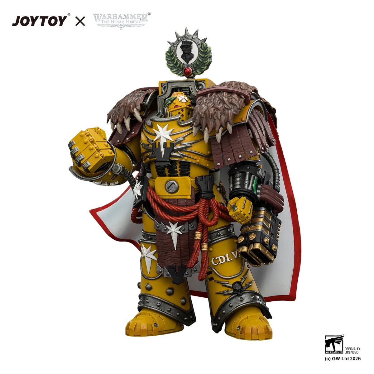 JOYTOY Warhammer: Ересь Хоруса — Имперские Кулаки, Лорд Кастеллан, Эвандер Гарриус Evander Garrius