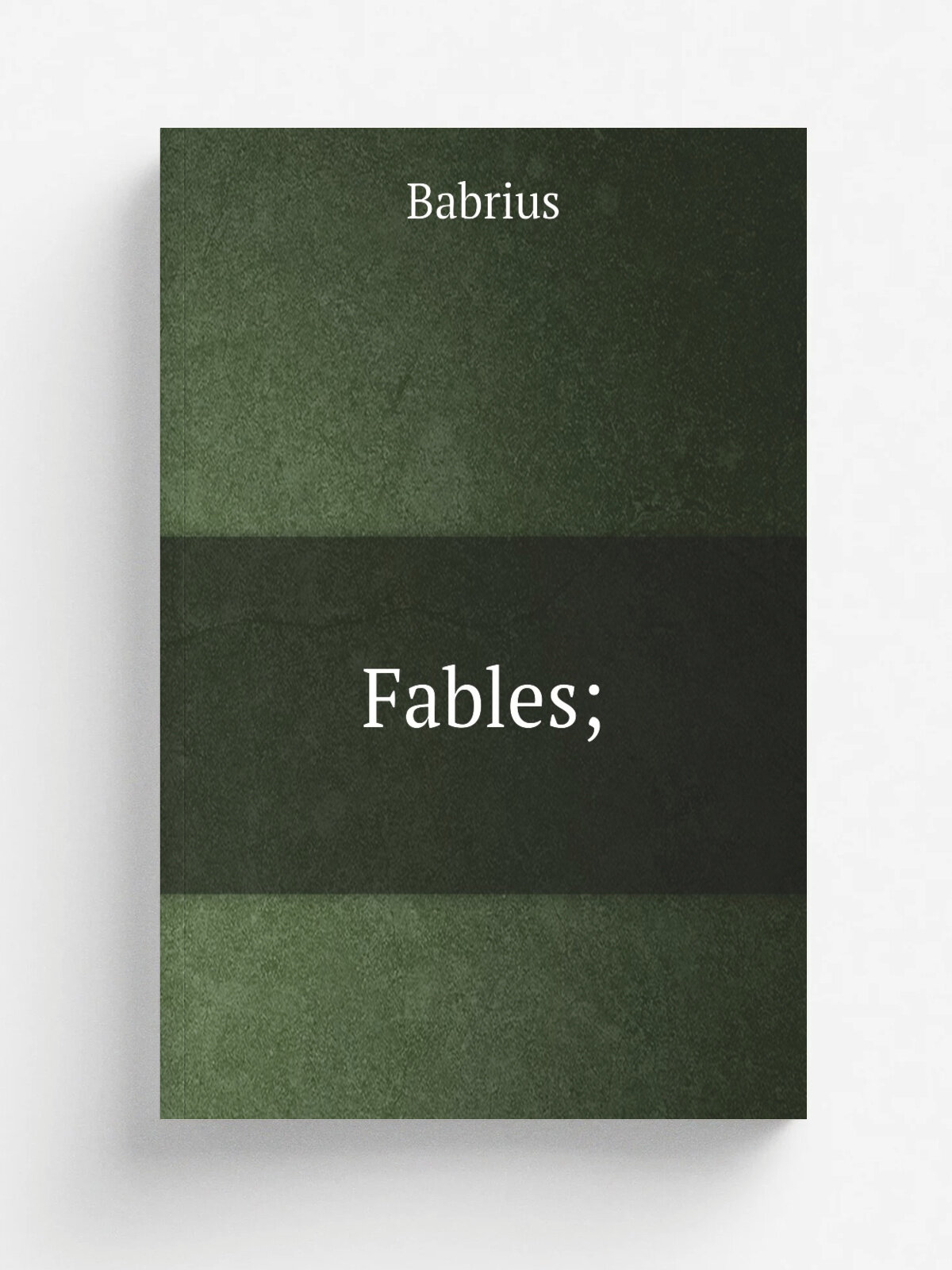 Fables; | Babrius | Репринт