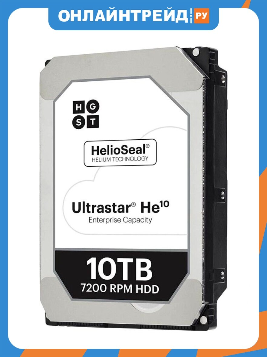 Жесткий диск HDD Western Digital WD SAS Server 10Tb 3.5' 7200rpm 256Mb HUH721010AL4204
