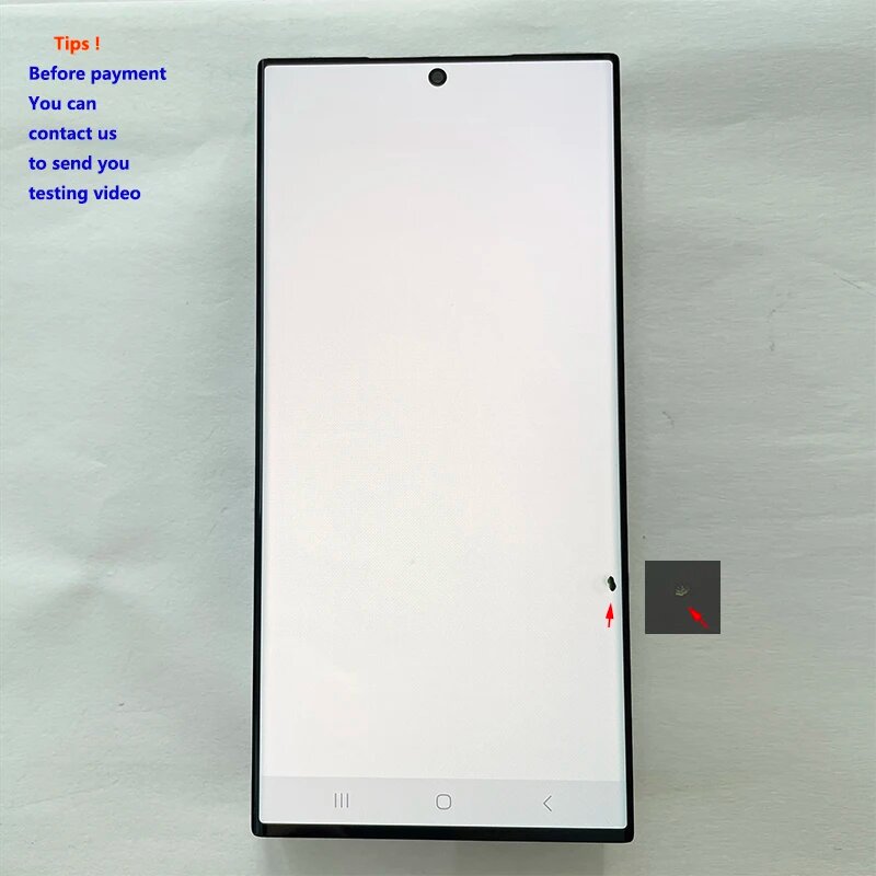 AMOLED 6,8 дюйма с дефектной точкой для Samsung Galaxy S23 Ultra LCD S918 S918B S918U Дисплей Сенсорный дигитайзер в сборе