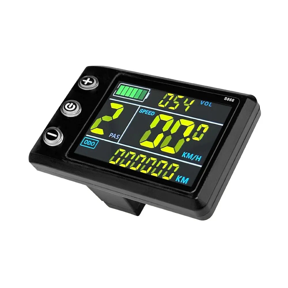 Детали для модификации электровелосипеда, дисплей LCD-S866 24 В 48 В, водонепроницаемый разъем