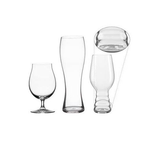 Набор из 3 бокалов для пива Craft Beer Tasting Kit, хрустальное стекло, Spiegelau, Германия, 4991691