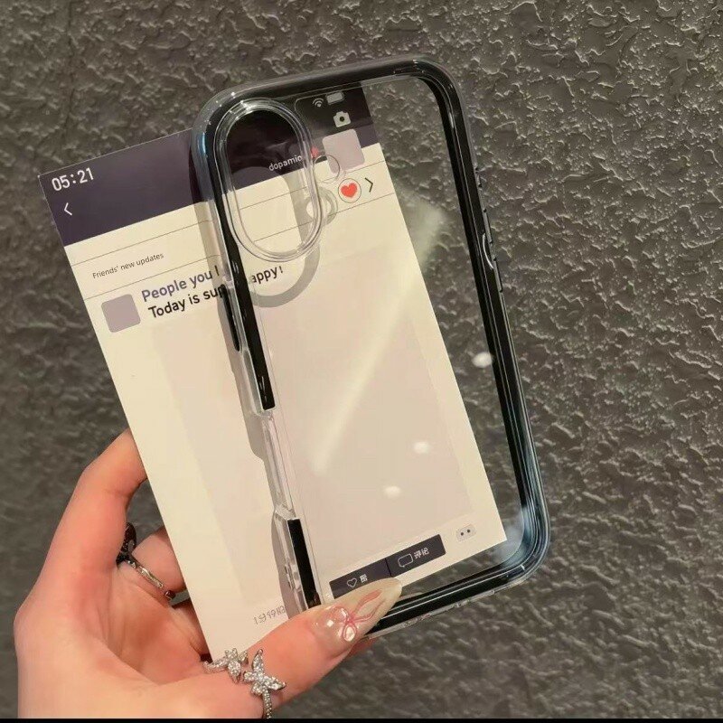 Чехол для iPhone 12 Pro Max из прозрачного мягкого материала с черной кромкой - Полная защита от ударов для iPhone 12