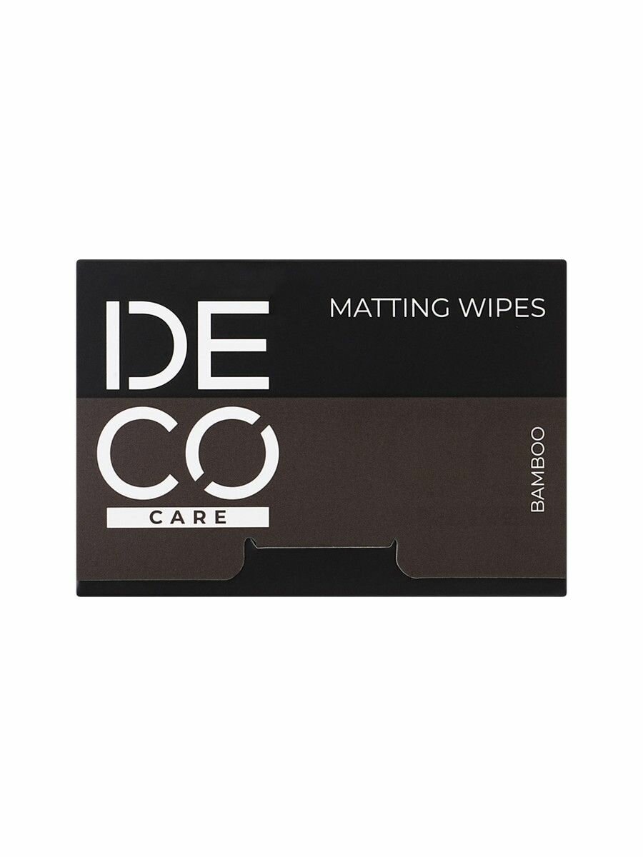 Салфетки для лица DECO. CARE матирующие (черные) 100 шт
