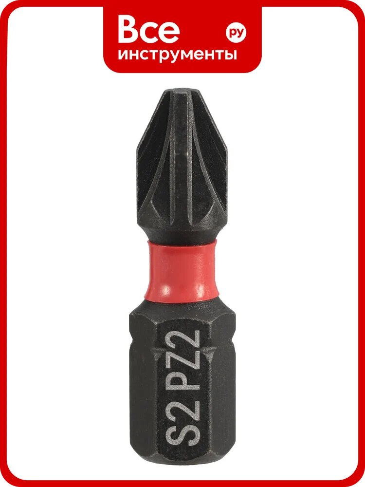 Бита ударная Impact PZ2, 25 мм, S2, 1 шт SGS 6325-PZ2-IB