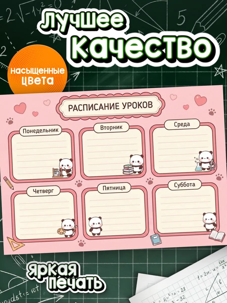 Расписание уроков Панда — фото 1