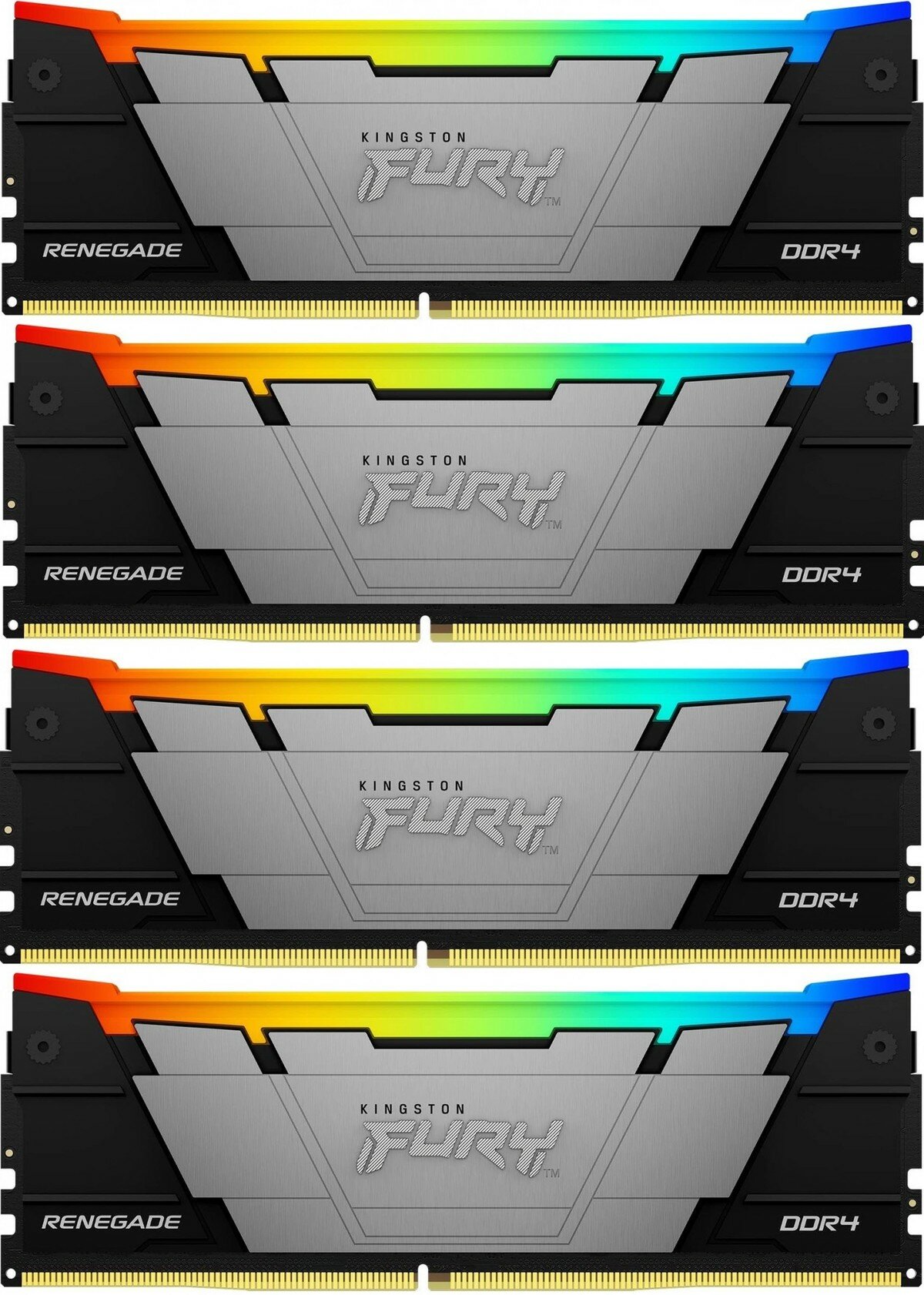 Оперативная память Kingston Fury Renegade KF436C16RB2AK4/32 DDR4 - 4x 8ГБ 3600МГц, DIMM, Ret