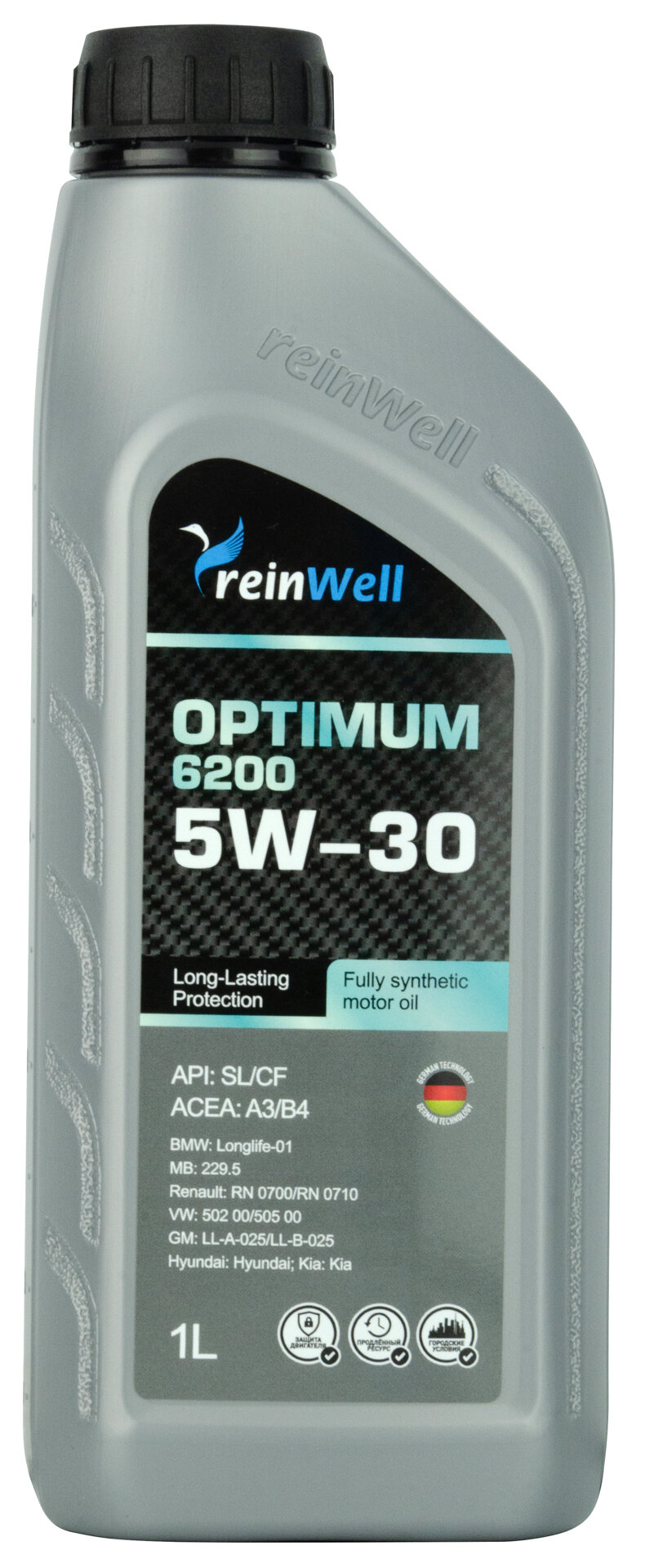 Моторное масло ReinWell OPTIMUM 6200 5W-30, 1л