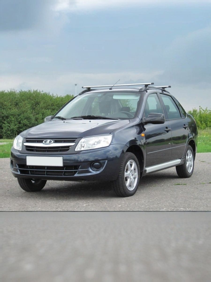 Рейлинги на крышу Lada Granta седан 2011-> Lada Kalina седан 2004-2011 Datsun on-Do 2014->, Черные