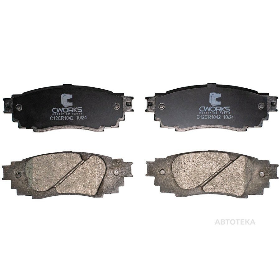 Колодки ТОР. ЗАД. CAMRY70/RAV50/RX200T (0446633220 0446633230) (SP4309 SP4091) CWORKS C12CR1042