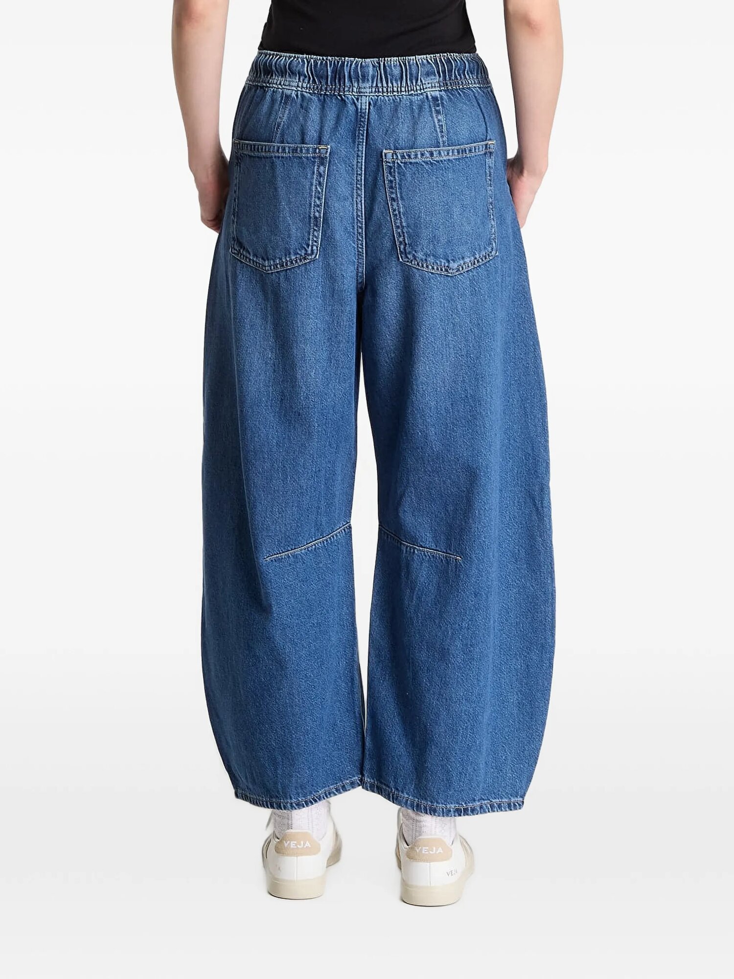 Джинсы GAP Drawstring barrel-leg jeans, размер 42, синий — фото 1