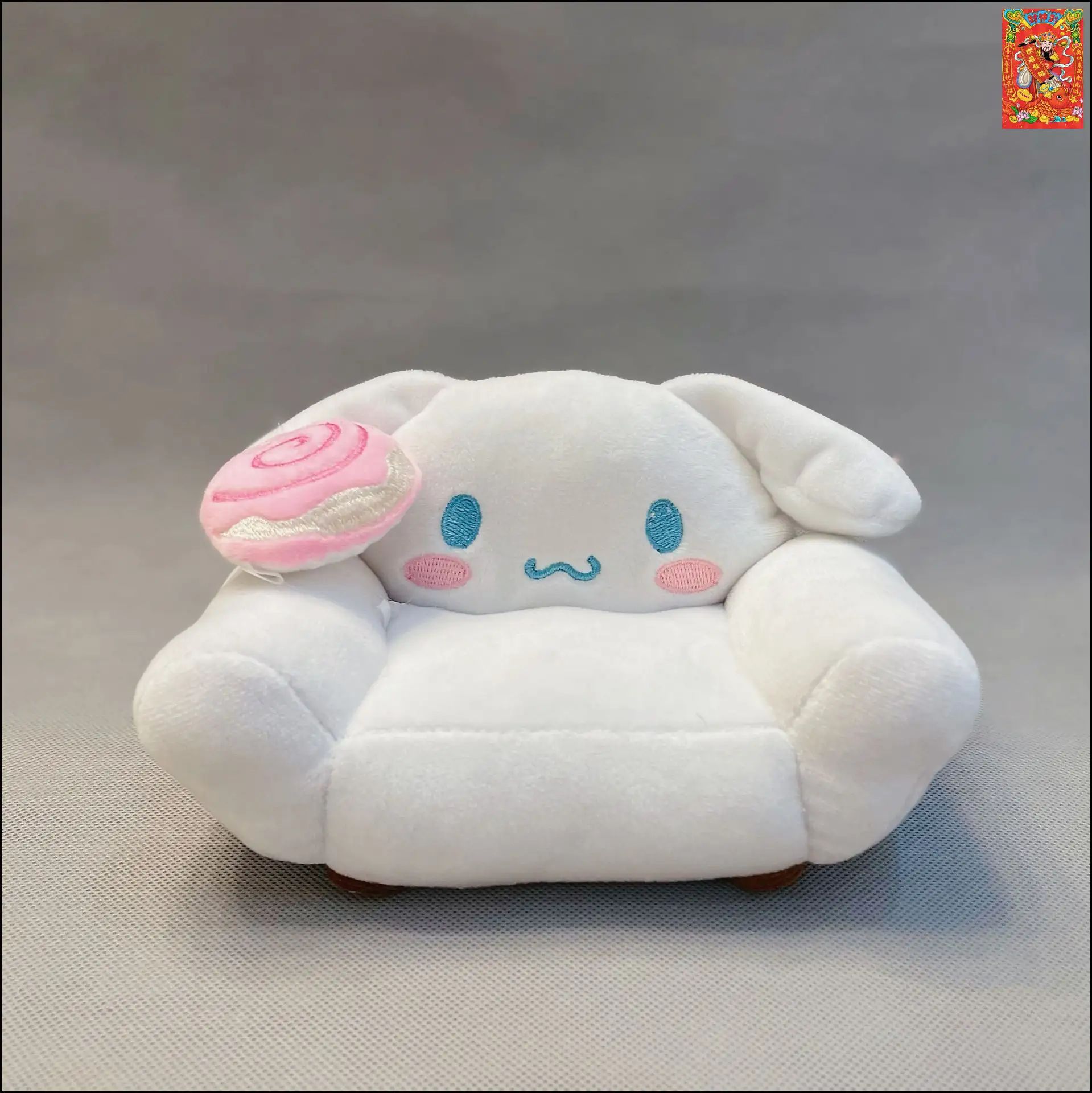 Плюшевая кукла Sanrio Cinnamoroll, мягкая игрушка для дивана и декора, кавайный персонаж, подарок ребенку