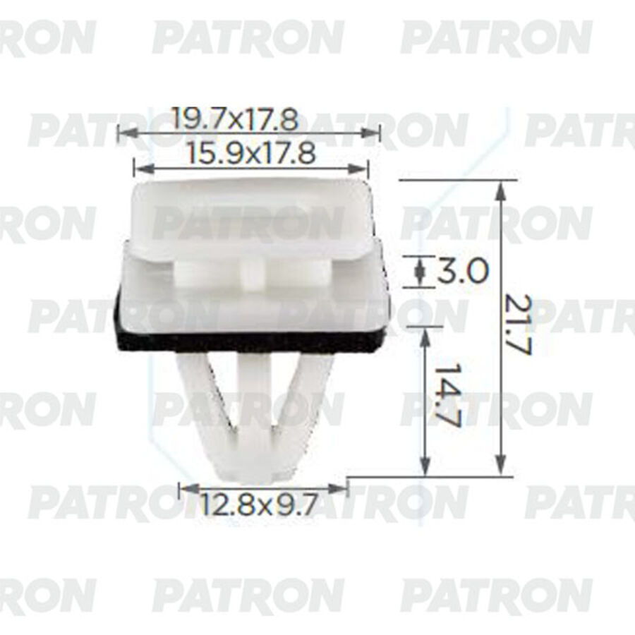 Клипса Пластмассовая Honda (PATRON P37-2424)