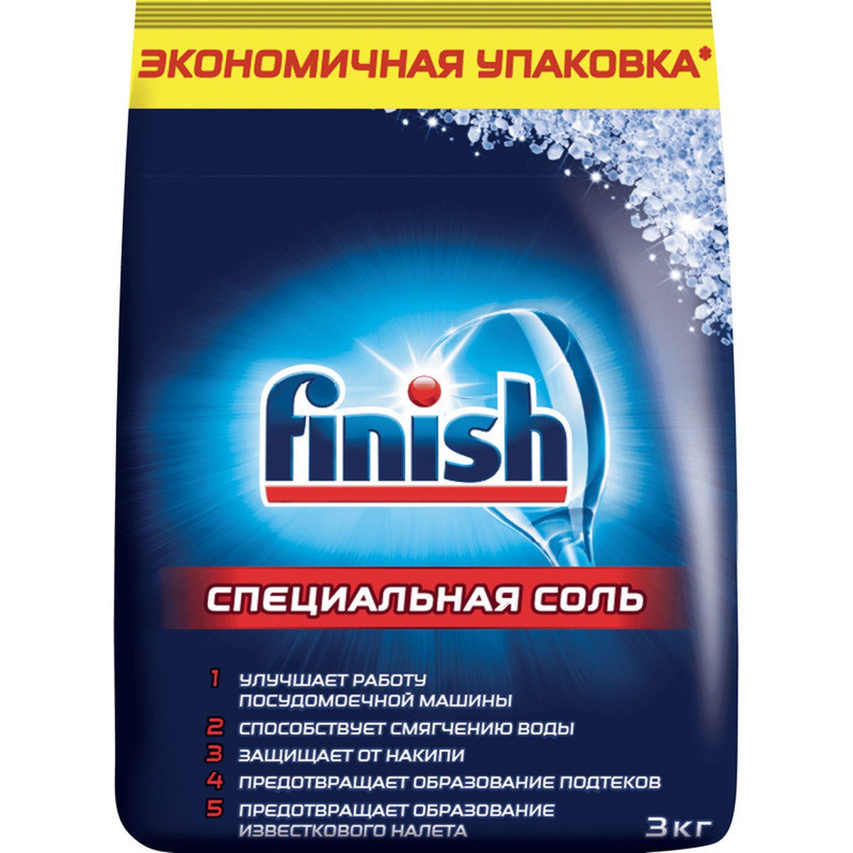 Средство для посудомоечных машин Finish, соль специальная, 3кг (3072341), 6шт.