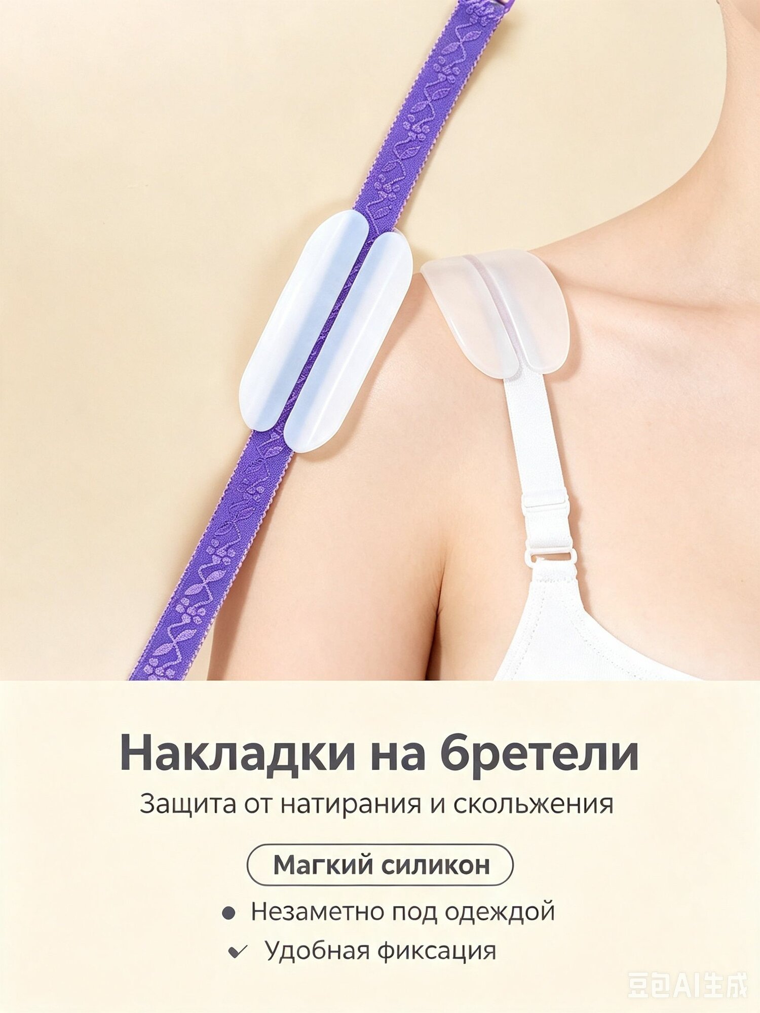 Подкладки под бретели прозрачные