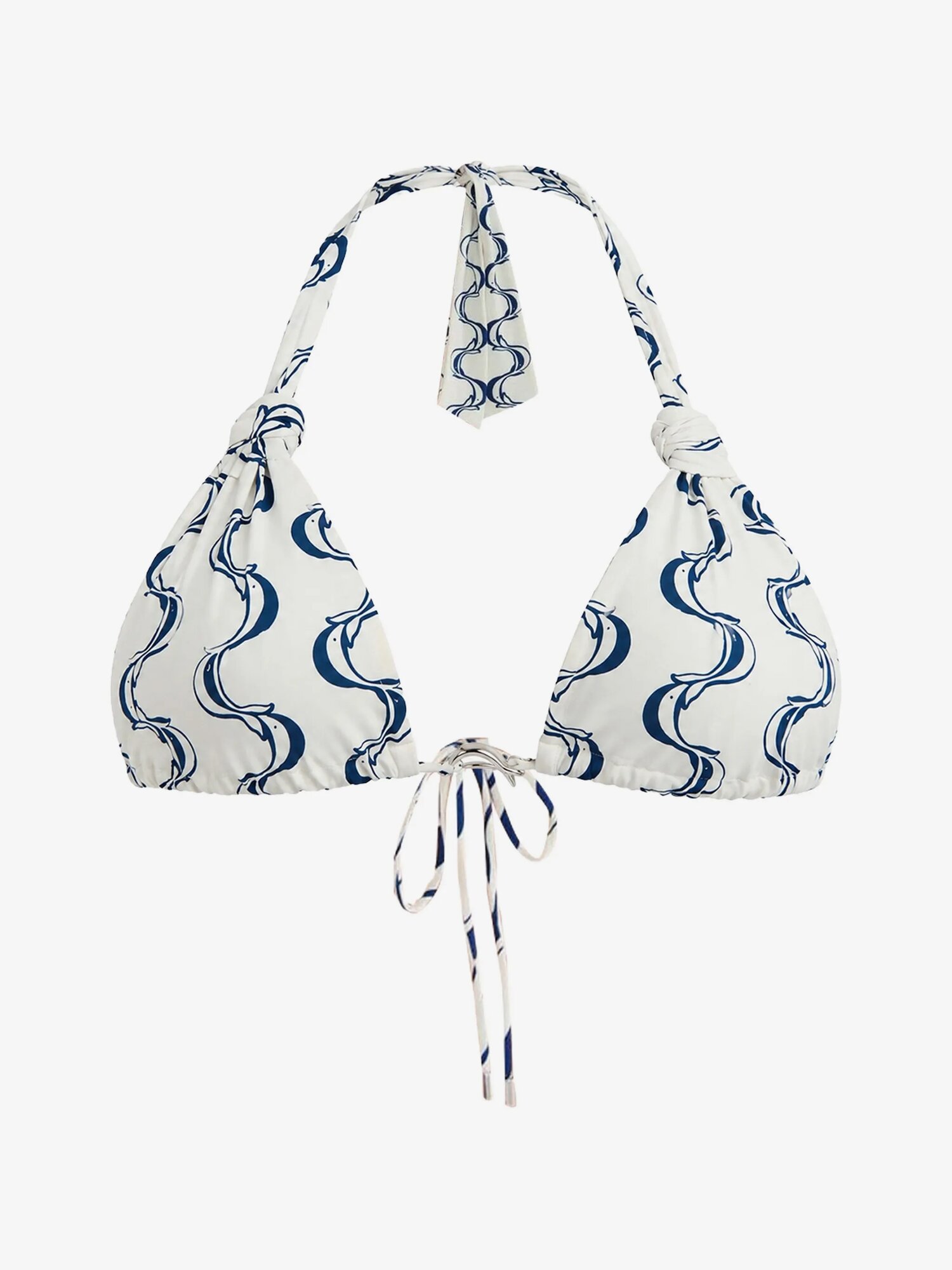 Купальник Longline dolphin-print bikini top