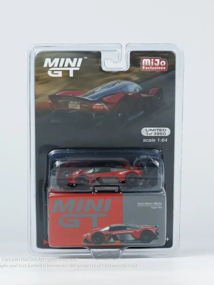 Машинка TSM MINI GT 1/64 #766 Aston Martin Valkyrie Hyper Red MIJO Die-cast Alloy Car Model Toy Gift