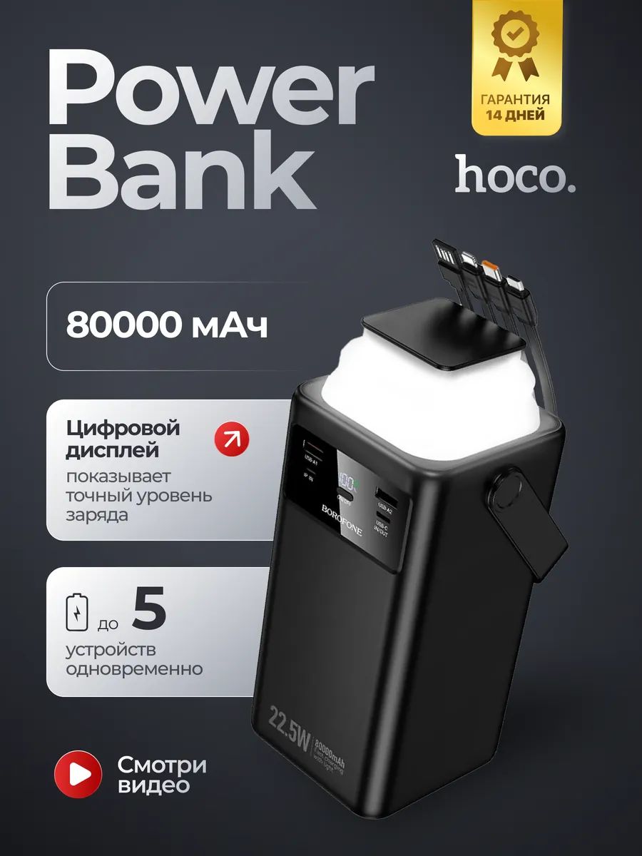 Внешний аккумулятор 80000mAh