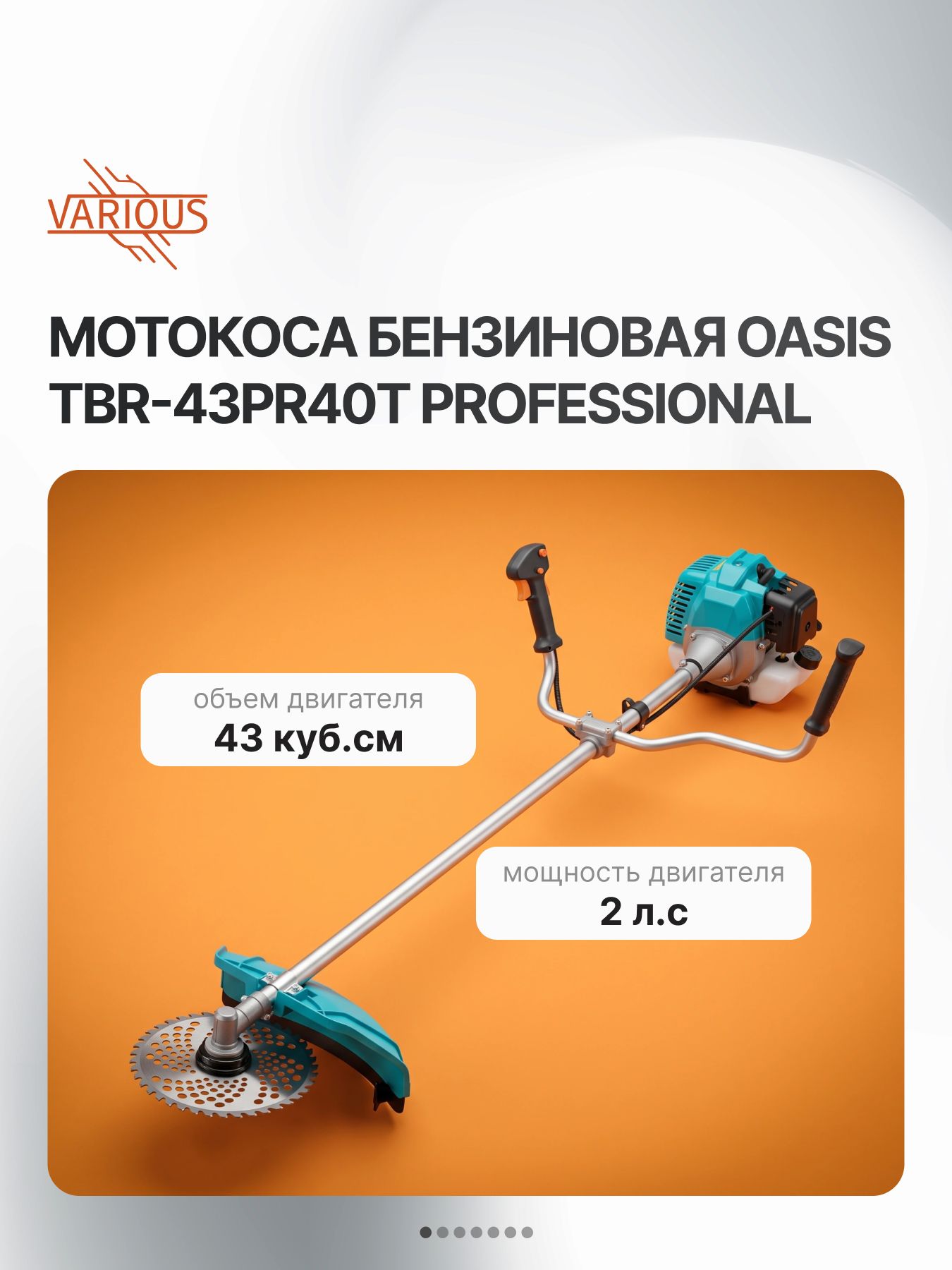 Мотокоса бензиновая Oasis TBR-43PR40T Super Professional