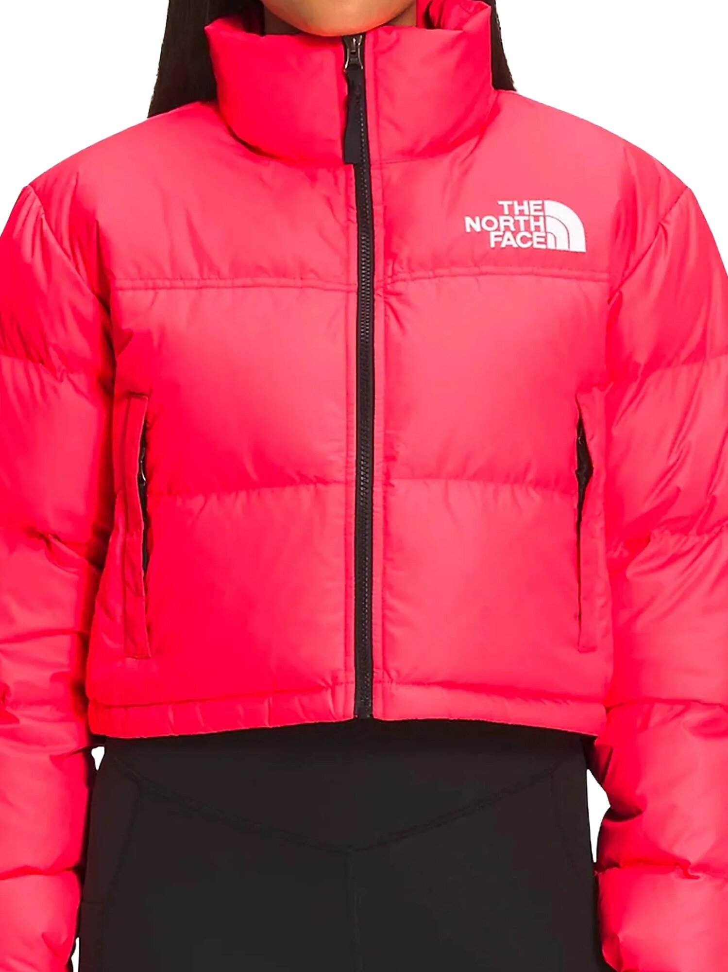 Куртка The North Face Nuptse short puffer jacket, размер S, розовый — фото 1
